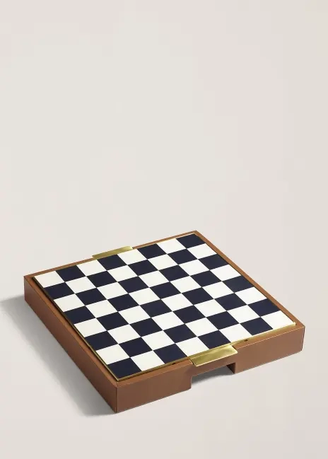 Fowler Chess and Checkers Game Gift Set in Brown | Ralph Lauren® HK