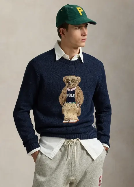 Polo Bear Sweater in Navy | Ralph Lauren® HK