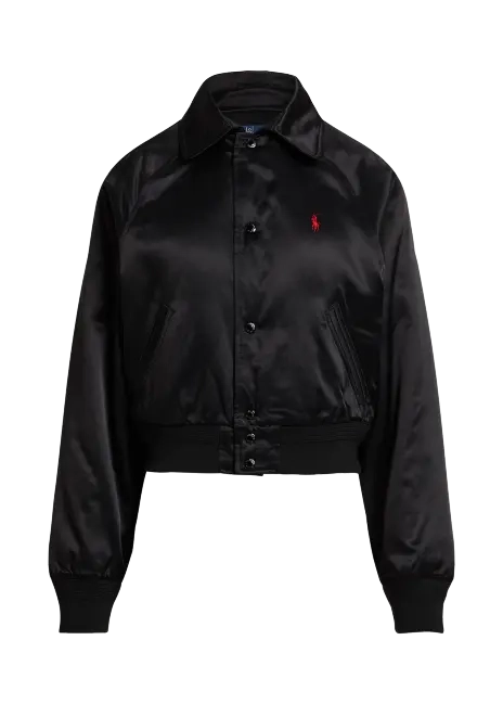 Free Stitch Embroidered Big Pony Jacket in Black | Ralph Lauren® HK